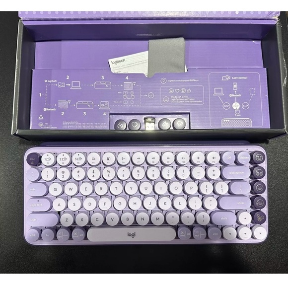 Logitech | Computers, Laptops & Parts | Logitech Purple Wireless ...